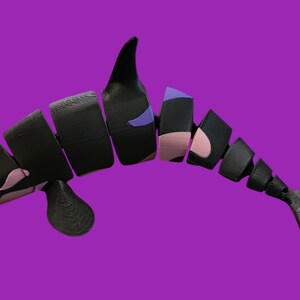 3D Printed Articulated Orca Whale || Pink ORCA! | Made in Indy - Etsy