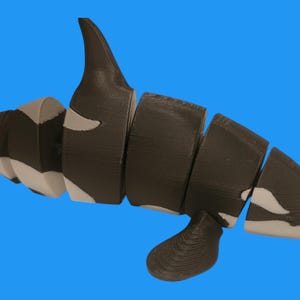3D Printed Articulated Orca Whale || Pink ORCA! | Made in Indy - Etsy