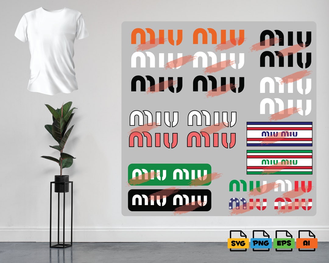 Miu Miu SVG and PNG Formats High Resolution Images - Etsy