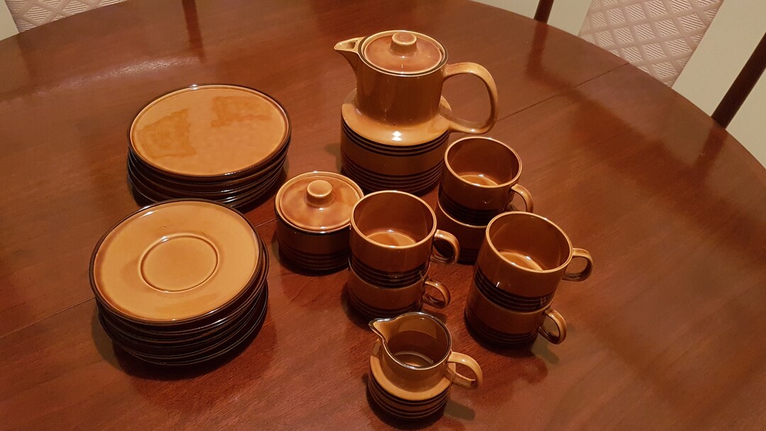 Vintage Retro 1970's Handpainted Melitta 21 Pce Coffee/tea Set. Made in ...