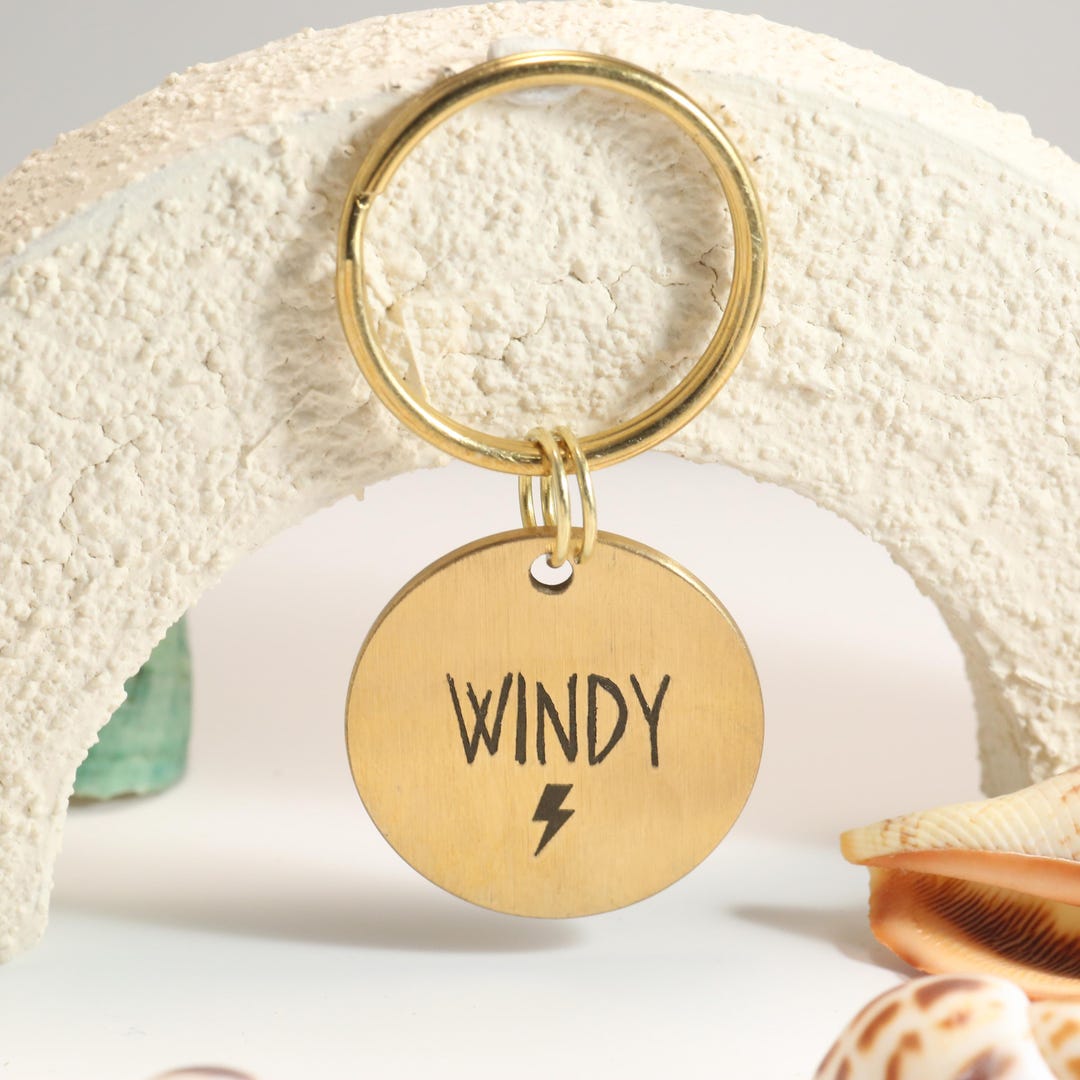 Customized Brass Pet ID Tag,25mm Custom Engraved Dog Name Tag,dog Tag ...