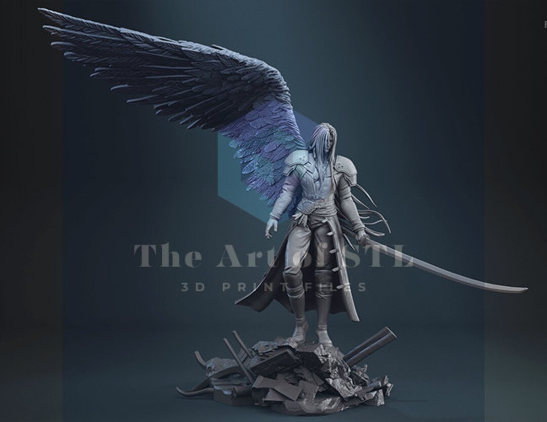 Final Fantasy Stl, Sephiroth Stl, Sephiroth 3d Stl Files, Sephiroth 3D ...