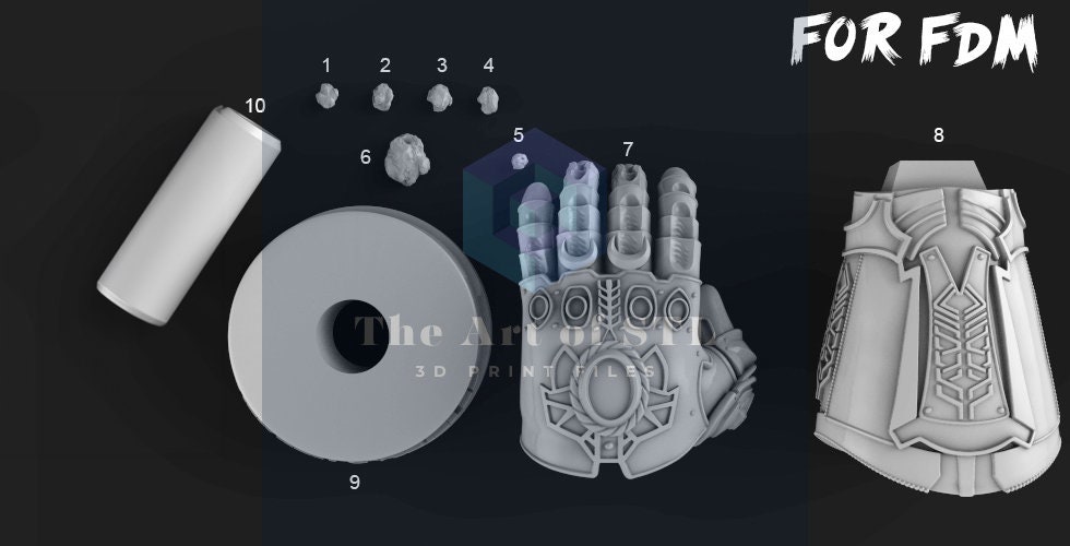 Thanos Stl, Thanos Infinity Gauntlet Stl, Infinity Gauntlet 3D Model ...