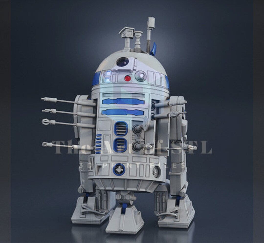 Star Wars Stl, R2d2 Stl Files, R2d2 3D Model for 3D Printing, R2d2 ...