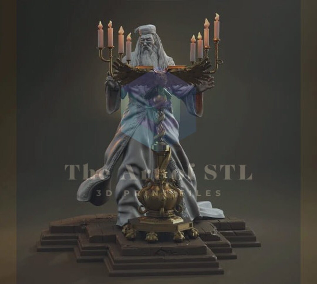 Dumbledore Stl, Dumbledore 3d Stl Files, Dumbledore 3D Model for 3D ...