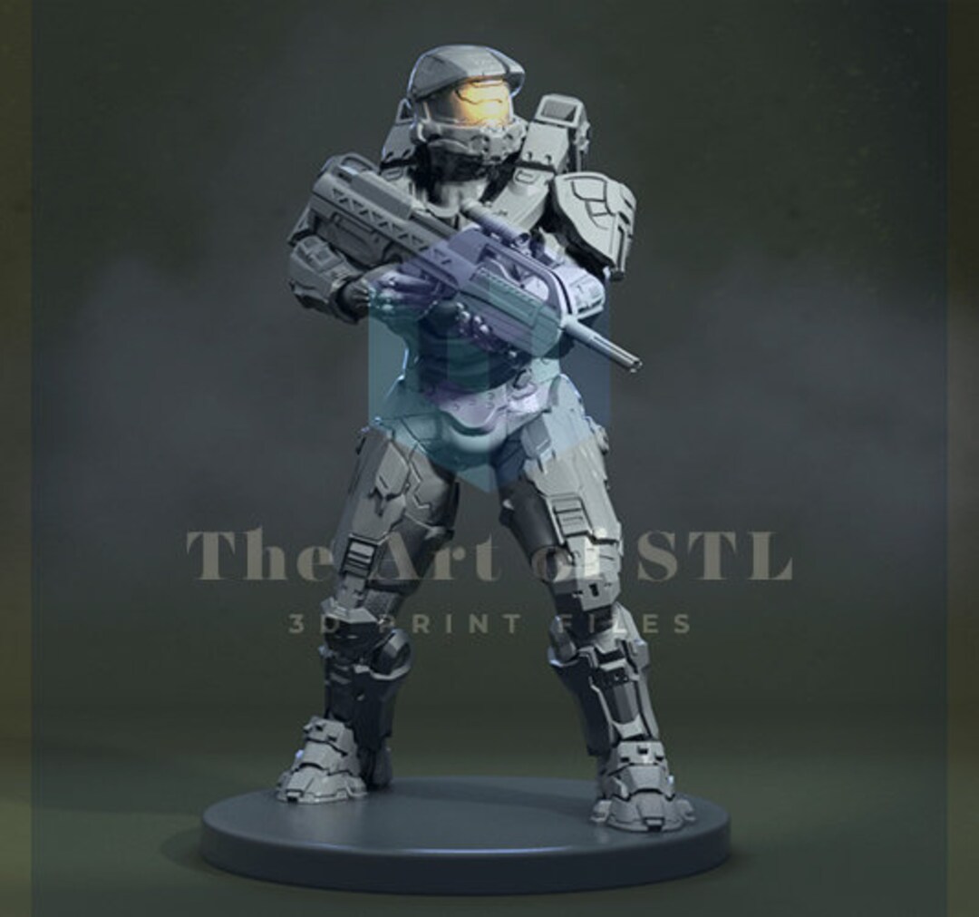 Halo Stl, Master Chief Stl, Master Chief 3D Model for 3D Printing ...