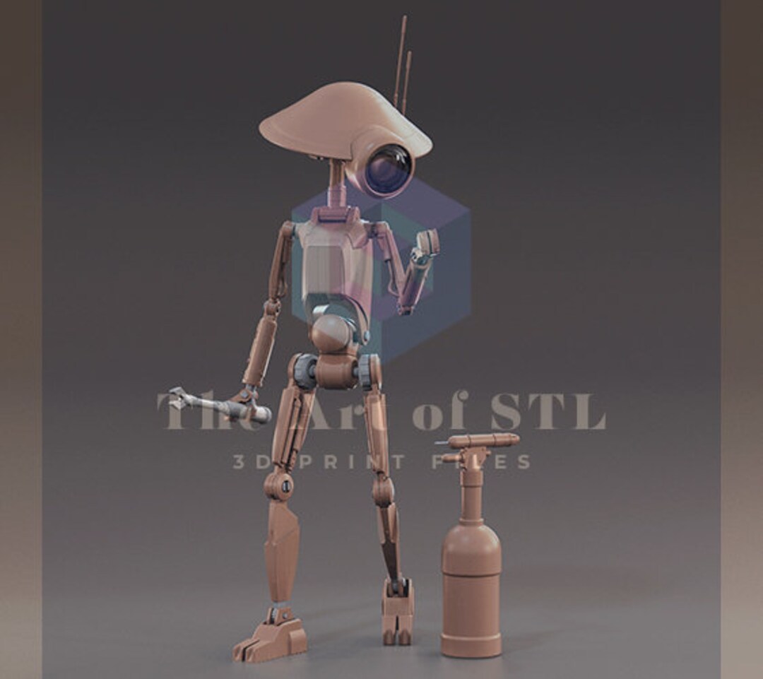 Star Wars Stl, Pit Droid Stl Files, Pit Droid 3D Model for 3D Printing ...