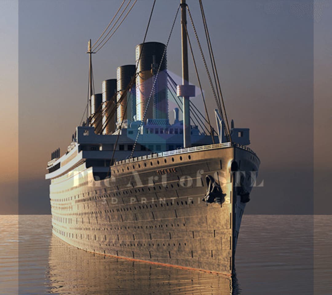 Titanic Stl, Titanic Stl Files, Titanic 3D Model for 3D Printing ...