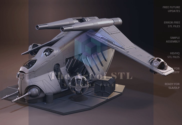 Star Wars Stl, Laat-i Gunship Stl Files, Laat-i Gunship 3D Model for 3D ...