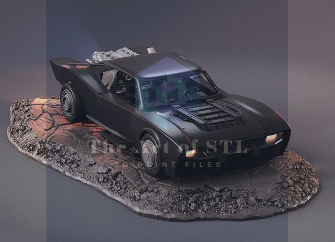 Batmobile 2022 Stl Files, Batmobile 3D Model for 3D Printing, Batmobile ...