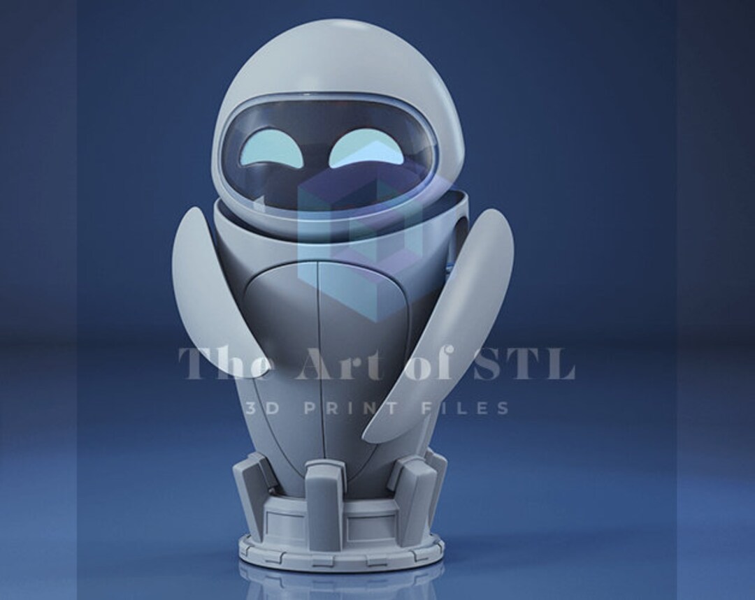 Wall-e Eve Stl, Wall-e Eve 3D Model for 3D Printing, Wall-e Eve Figure ...
