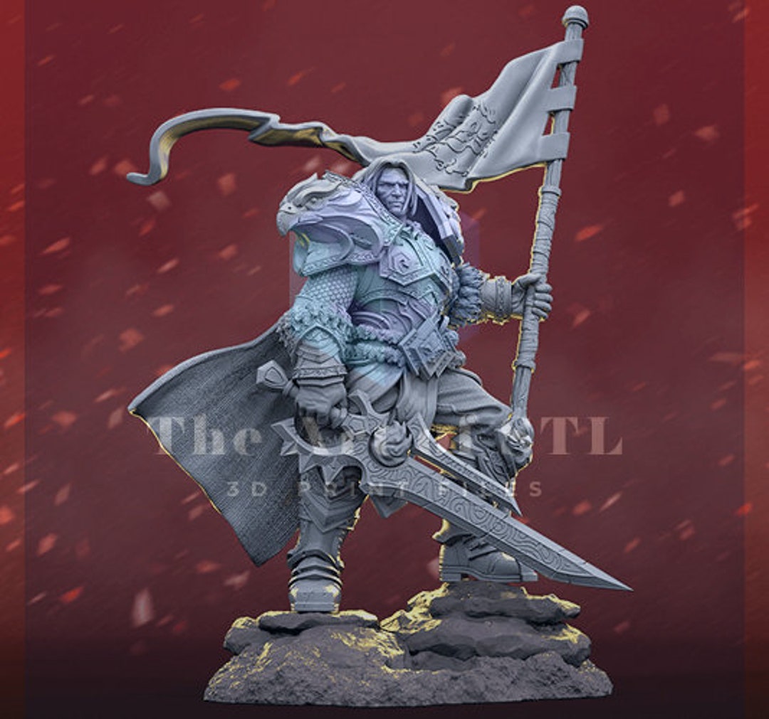 Wow Stl, Varian Wrynn Stl, Varian Wrynn 3D Model for 3D Printing ...