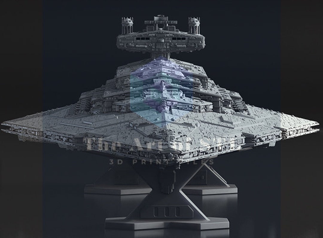 Star Wars Stl, Star Destroyer Stl Files, Star Destroyer 3D Model for 3D ...
