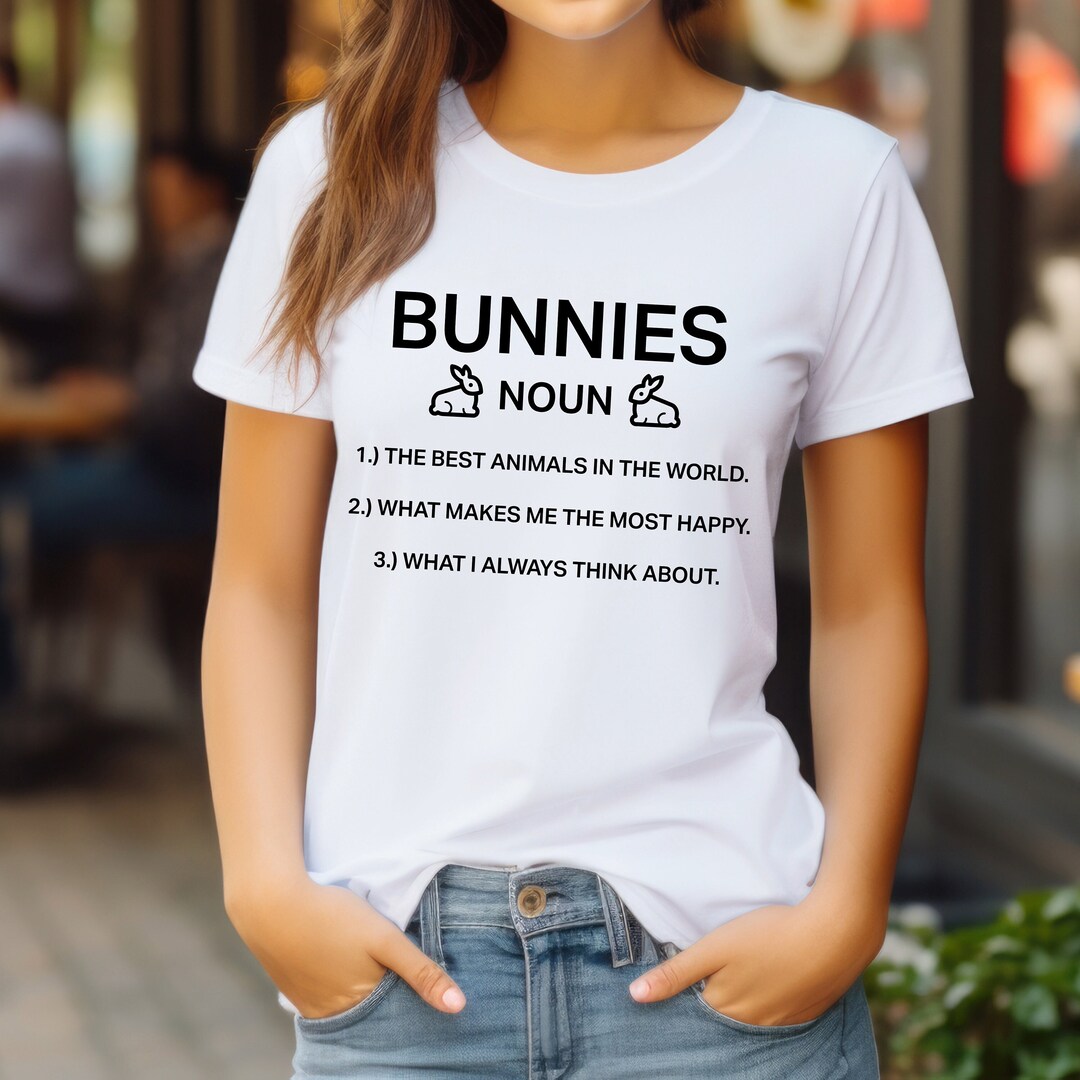 Custom Bunny Shirt for Adult Definition Tee of Bunny Personalized Gift ...