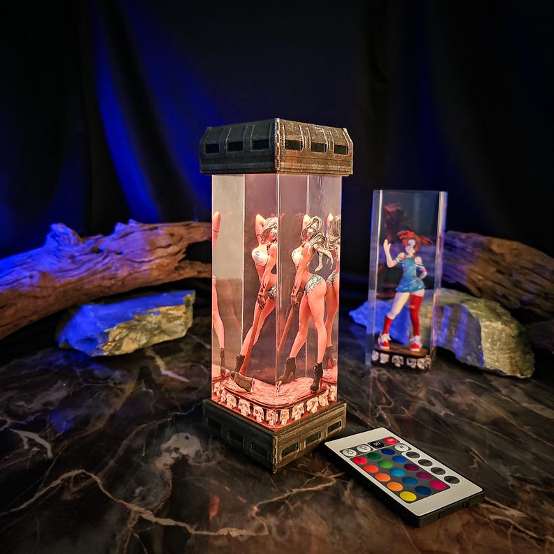 Jason Girl Epoxy Resin Lamp, Horror Resin Lamp,resin Lamp, Resin Art ...