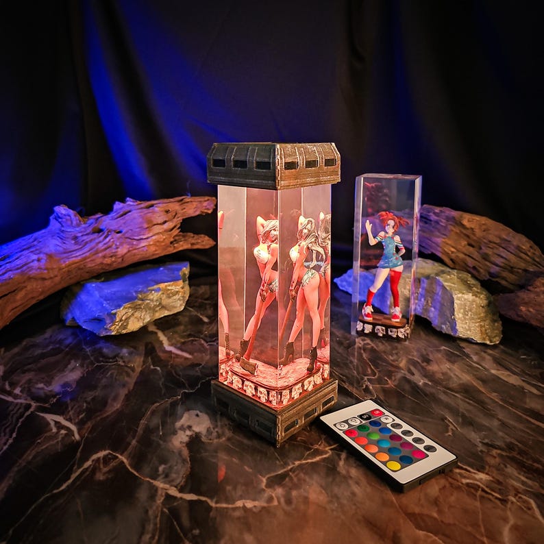 Jason Girl Epoxy Resin Lamp, Horror Resin Lamp,resin Lamp, Resin Art ...