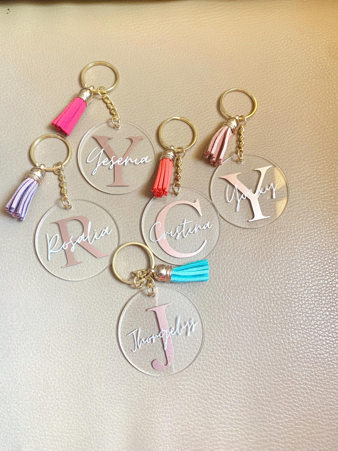 Personalized Acrylic Keychains - Etsy