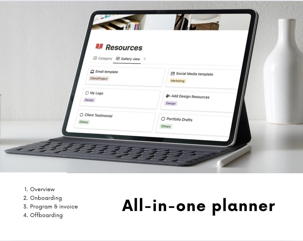 Notion Template for Client Database & Task Management Client Tracking ...