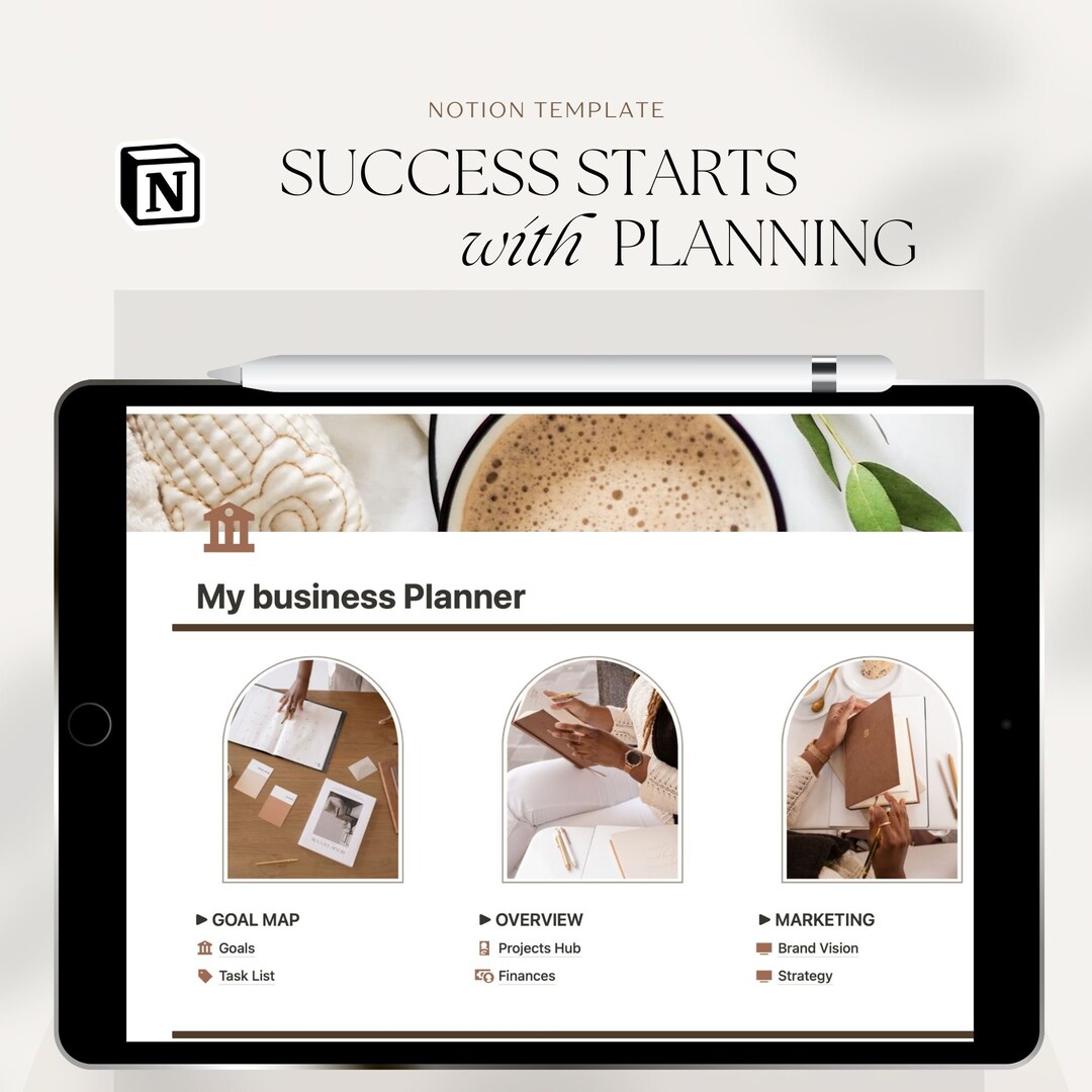 Efficient Home Notion Management Digital Planner All-in-one Organizer ...