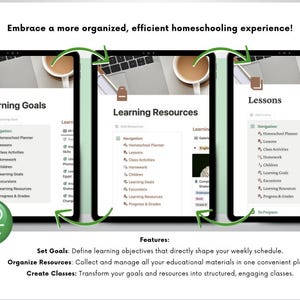 Aesthetic Notion Homeschool Planner - Effortlessly Organize Your Child ...