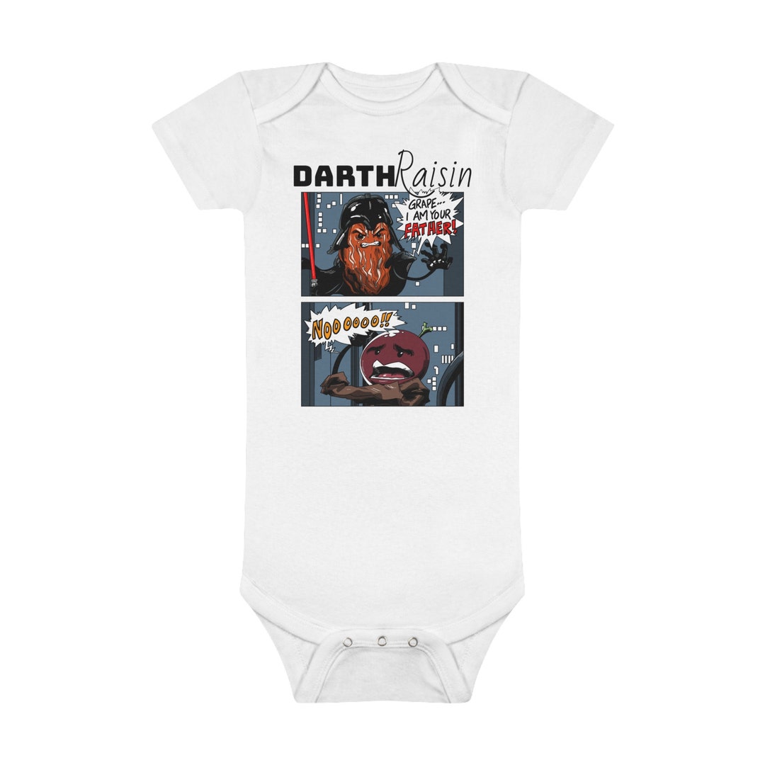 Darth Raisin onesie® Organic Baby Bodysuit - Etsy