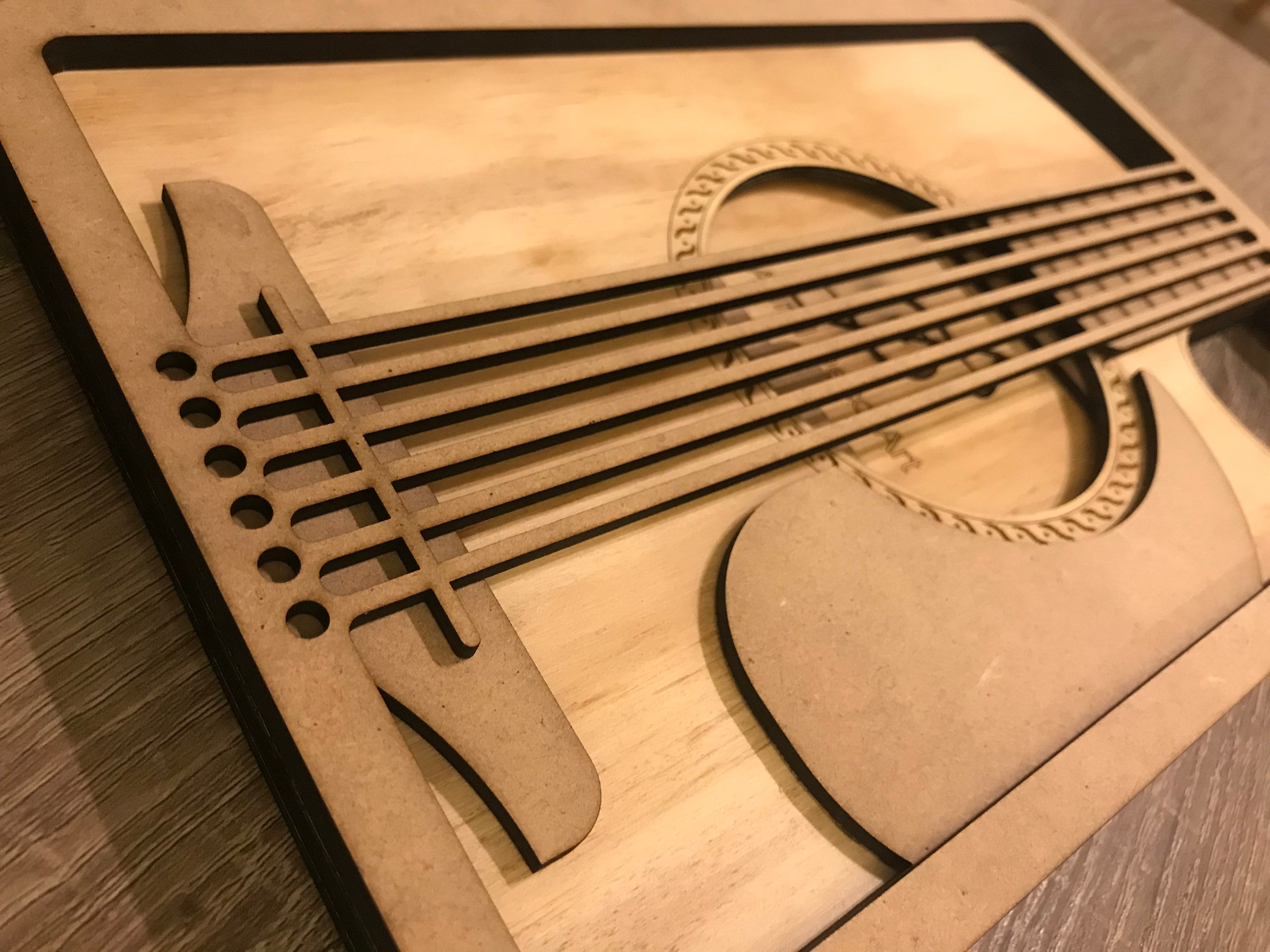 Acoustic Guitar for Laser Cutting, Laser Ready, Music Related Gift ...