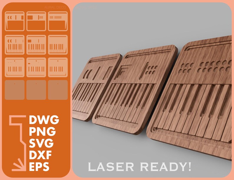 Synth Keyboard Piano Wall Art, Laser Ready, Music Gift for Musicians ...