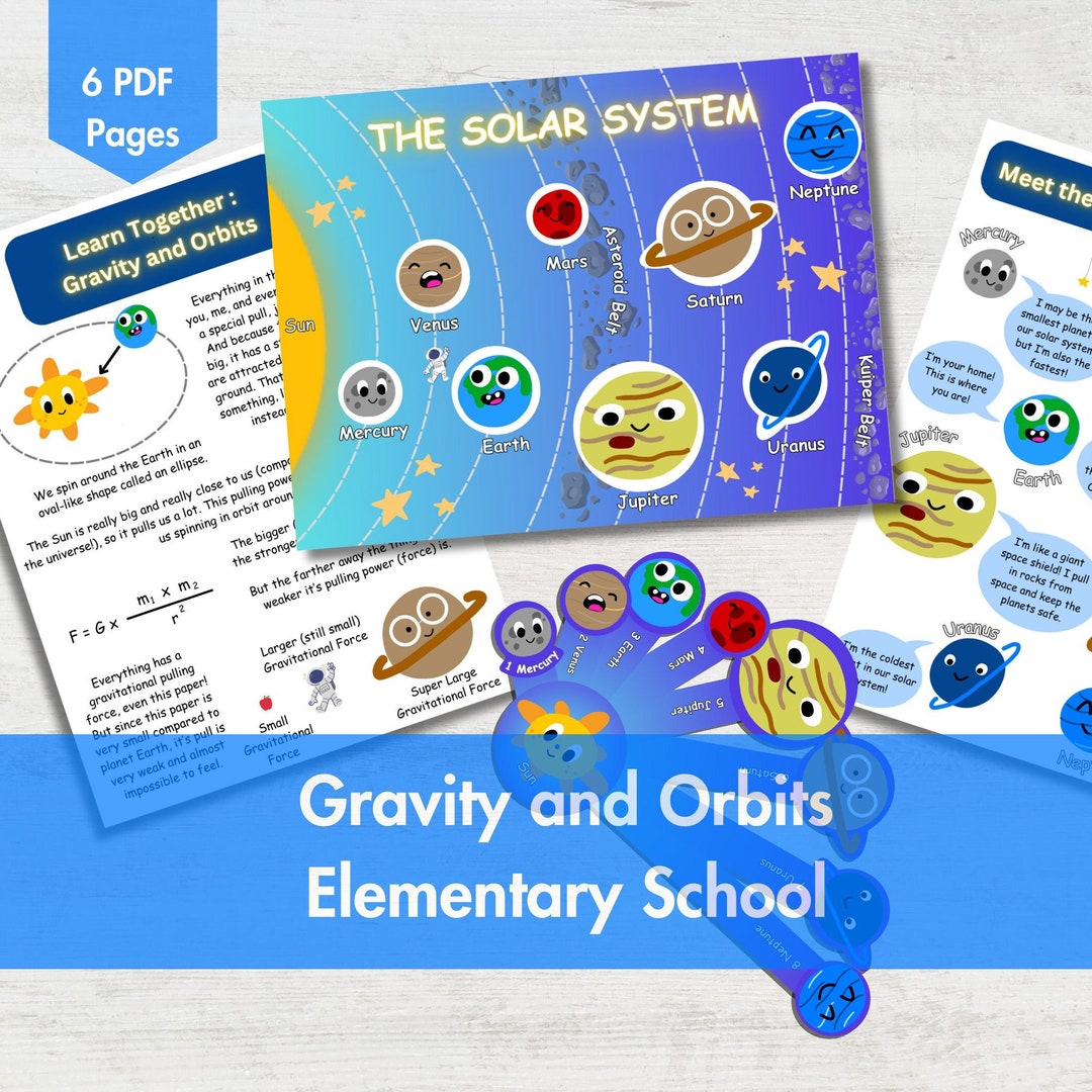 Solar System Activity Printable Physics Teaching Aid Simple Science ...
