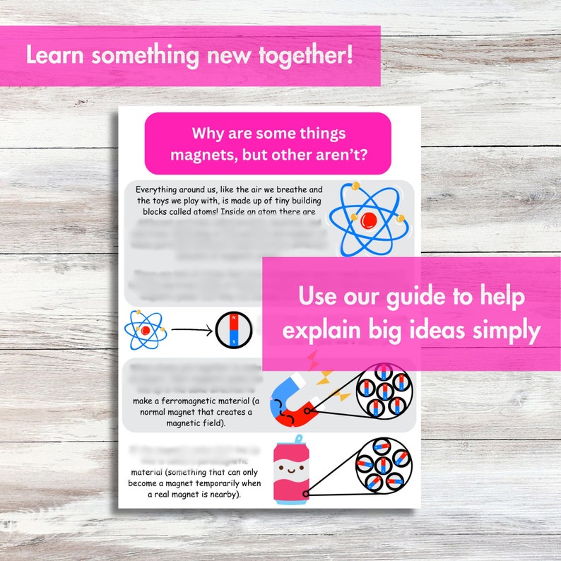 Magnets Physics Printable: Elementary & Middle School Teaching Aid (PDF ...