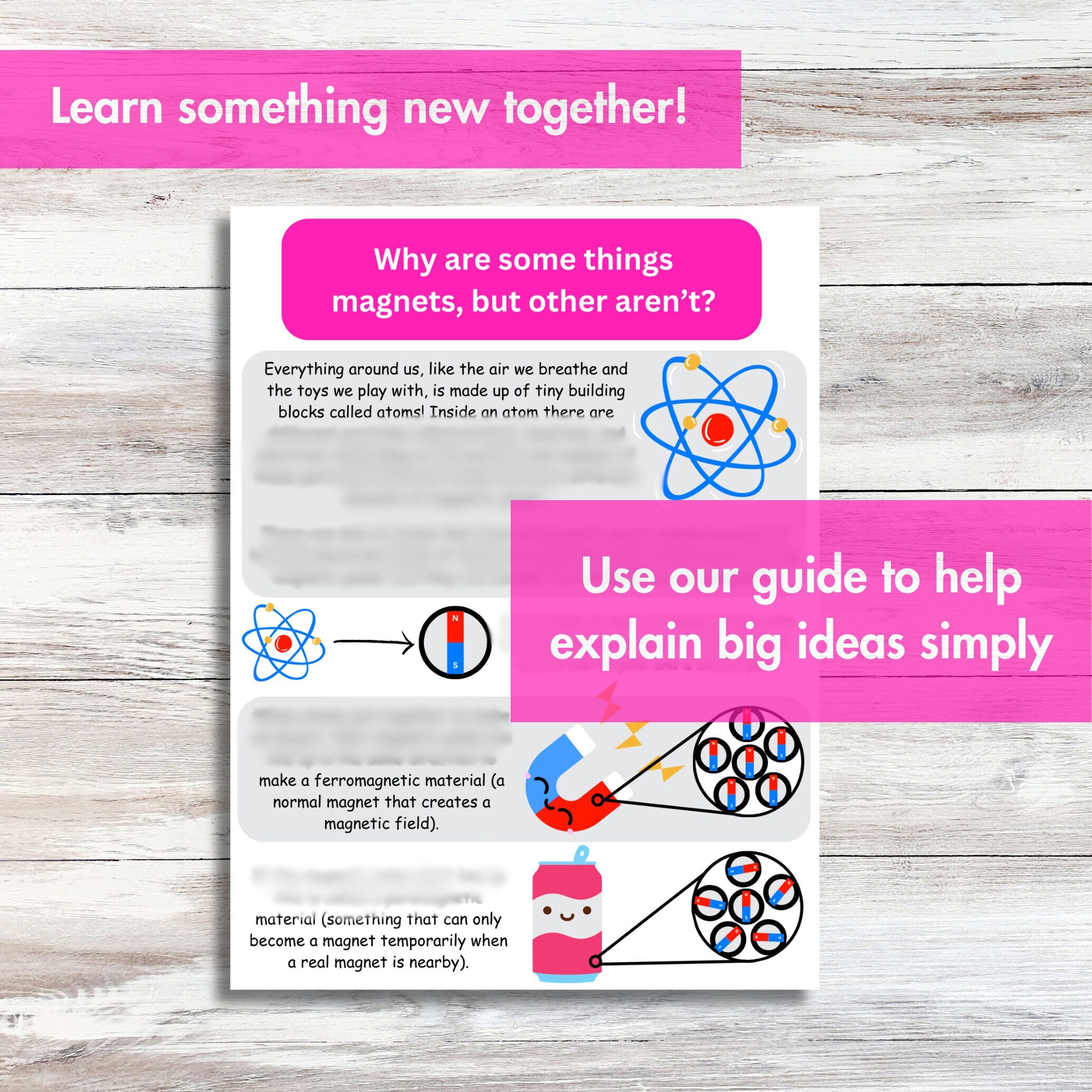 How Do Magnets Work Activity Printable Physics Teaching Aid Simple ...