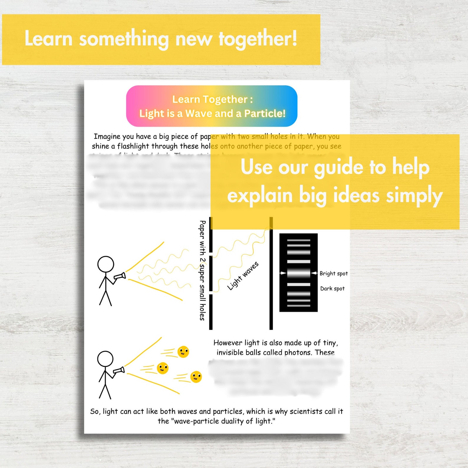 Colors Light Activity Printable Physics Teaching Aid Simple Science ...