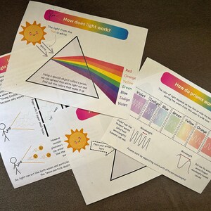 Colors Light Activity Printable Physics Teaching Aid Simple Science ...