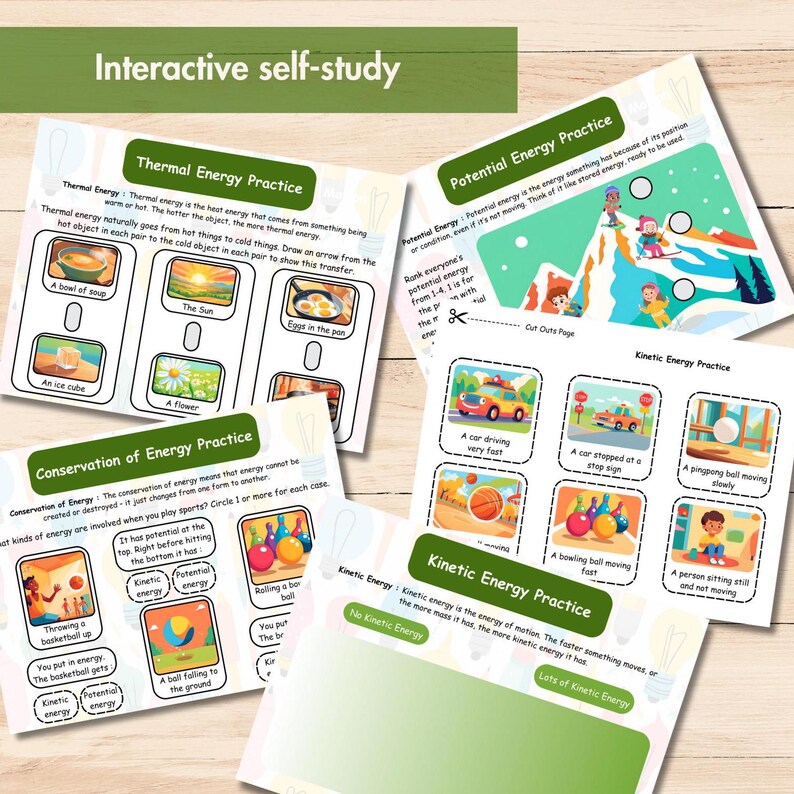 Types and Conservation of Energy Activity Printable Physics Teaching ...