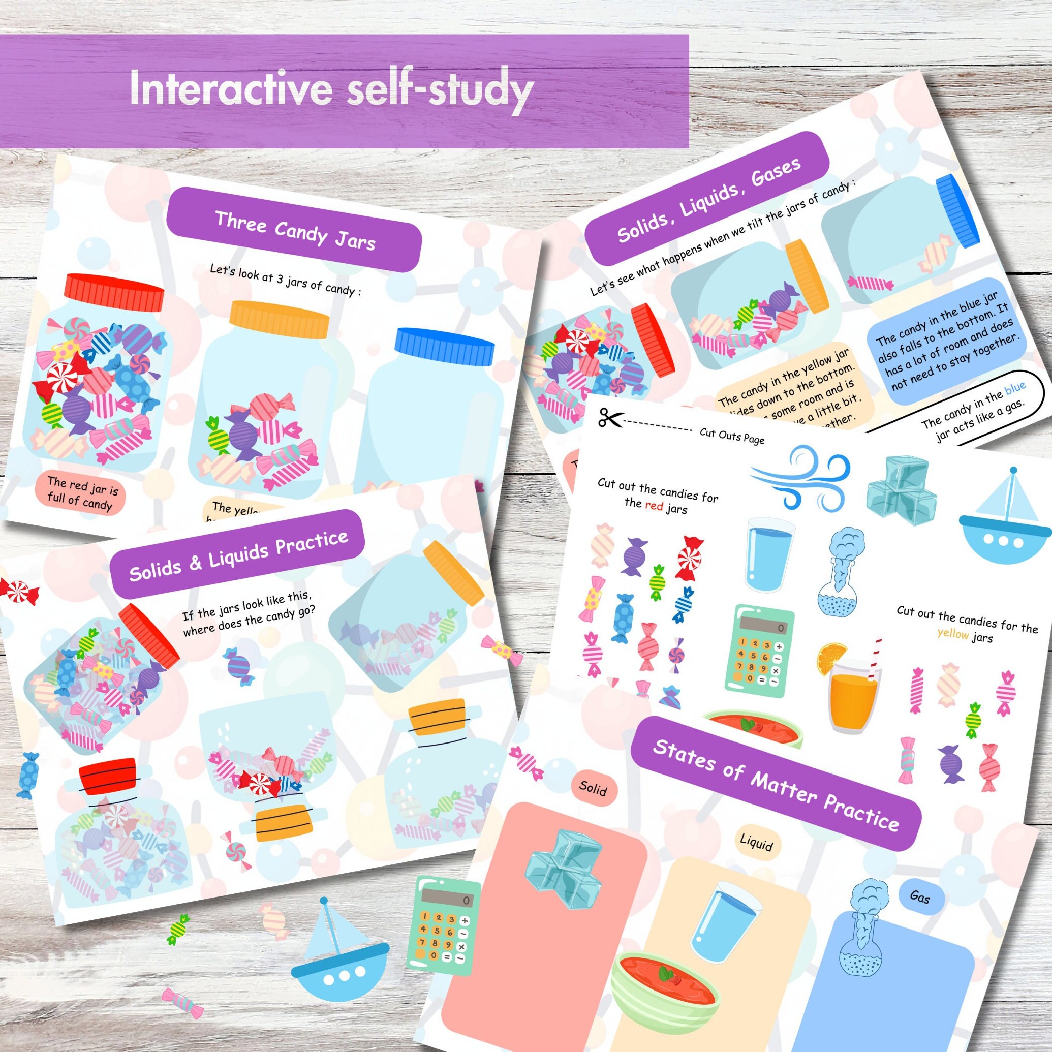States of Matter Activity: Physics Teaching Aid (PDF Printable) - Etsy