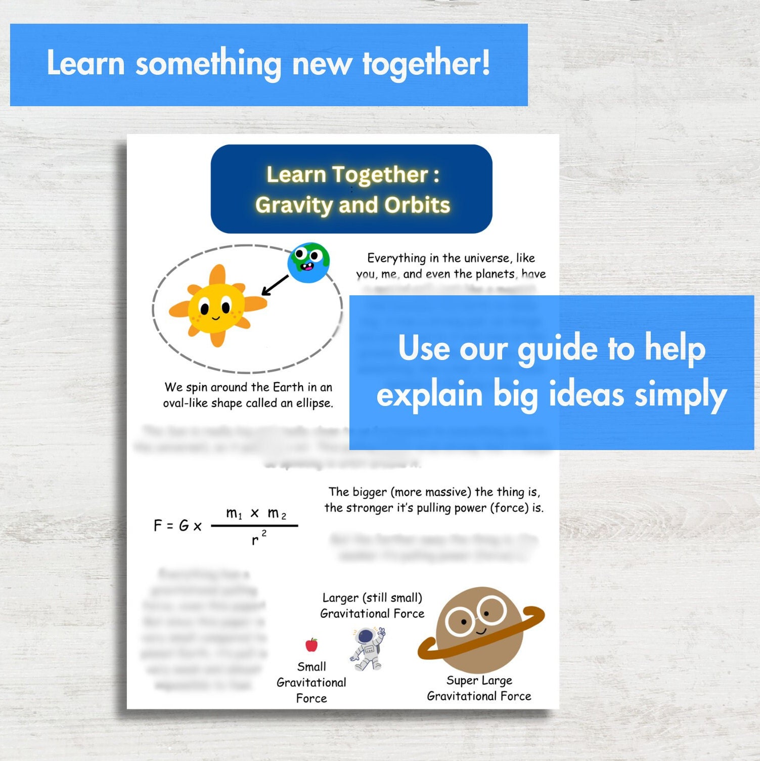 Solar System Activity Printable Physics Teaching Aid Simple Science ...