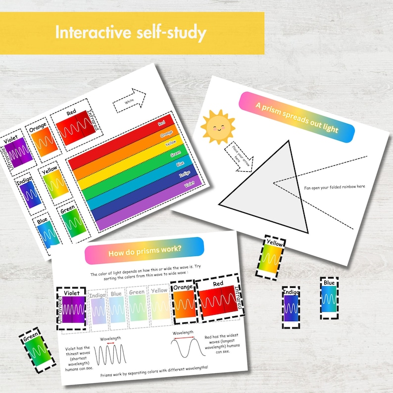 Colors Light Activity Printable Physics Teaching Aid Simple Science ...