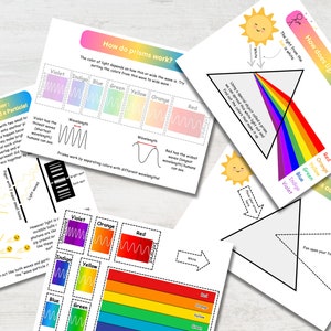 Colors Light Activity Printable Physics Teaching Aid Simple Science ...