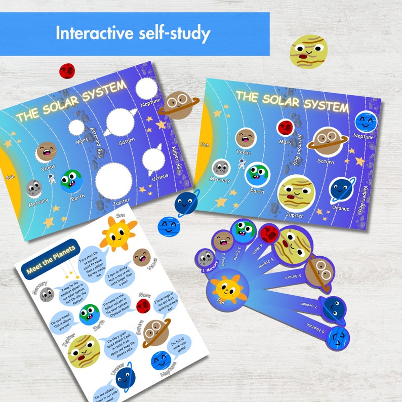Solar System Activity Printable Physics Teaching Aid Simple Science ...