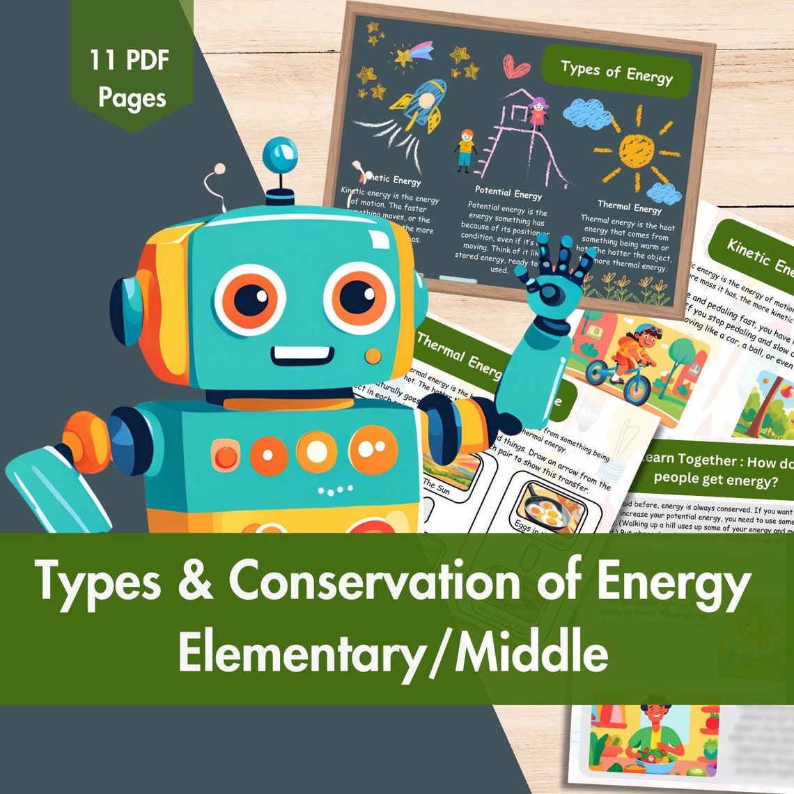 Types and Conservation of Energy Activity Printable Physics Teaching ...