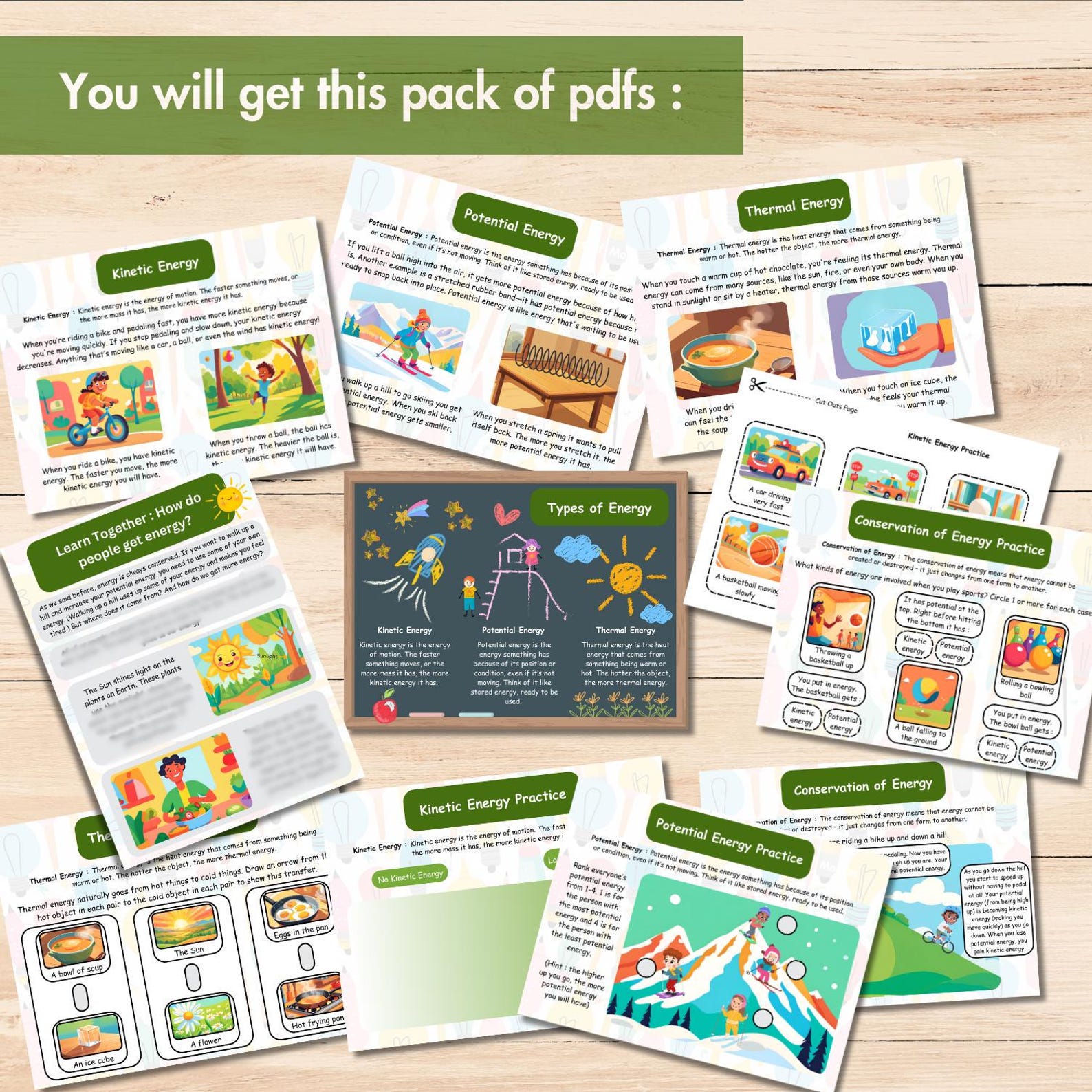 Energy Types & Conservation Activity: Printable Science (PDF) - Etsy