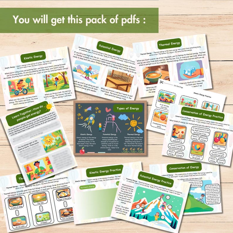 Energy Types & Conservation Activity: Printable Science (PDF) - Etsy