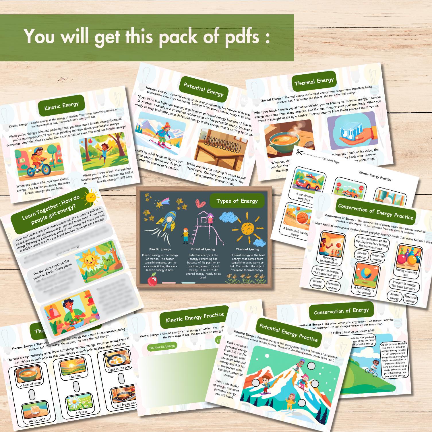 Energy Types & Conservation Activity: Printable Science (PDF) - Etsy
