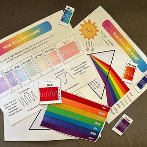 Colors Light Activity Printable Physics Teaching Aid Simple Science ...
