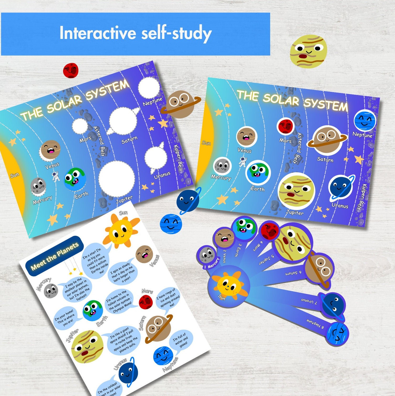Solar System Activity Printable Physics Teaching Aid Simple Science ...