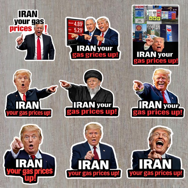Donald Trump Gas Price Stickers - Etsy