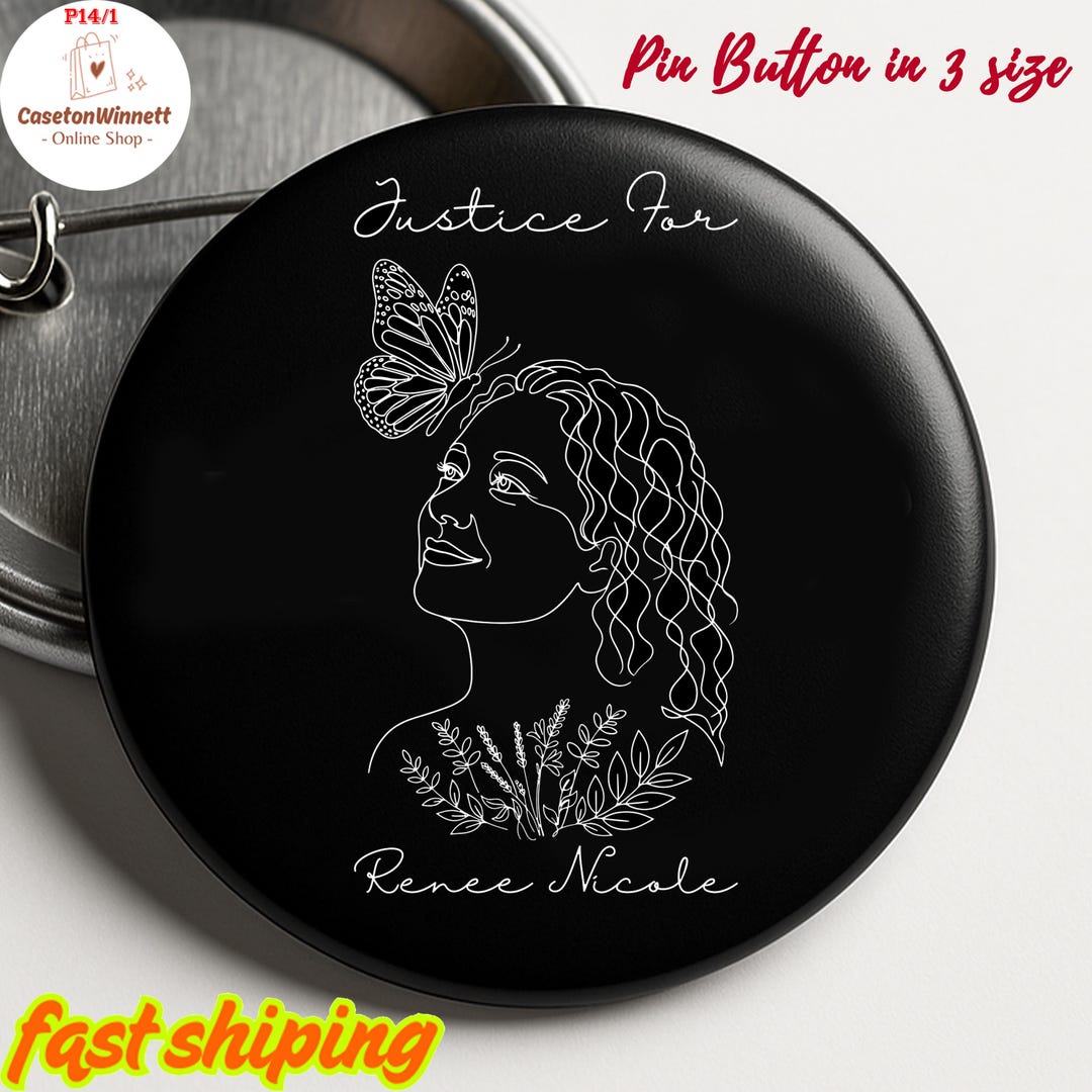 Justice for Goodness Pin Button in 3 Sizes, Renee Nicole Good Pin ...