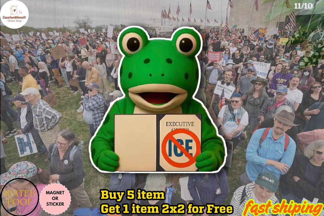 Portland Frog Rage Again the Machine Protest Sticker, Anti ICE Sticker ...