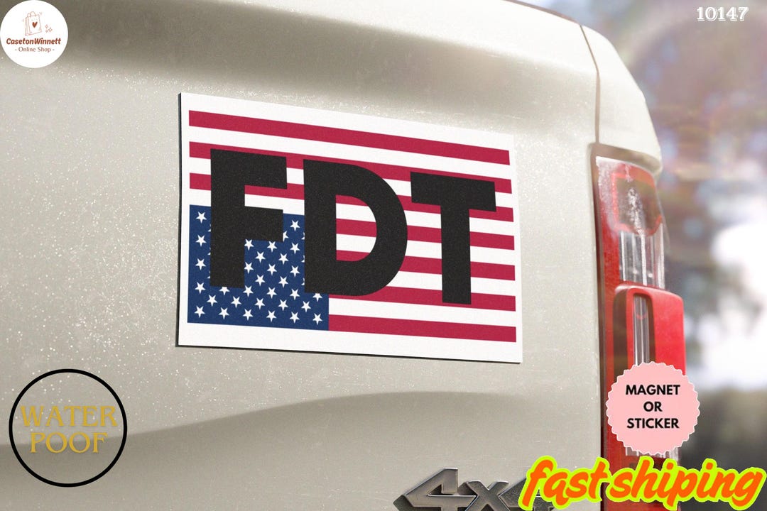 FDT Anti-donald Trump Anti-maga Sticker Decal Vinyl for Water Bottle ...