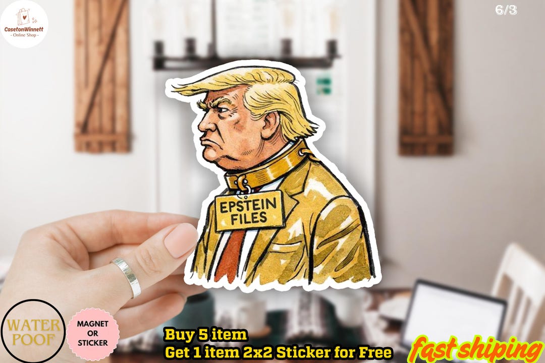Trump & Epstein Best Friends Forever Sticker/car Magnet, Political ...