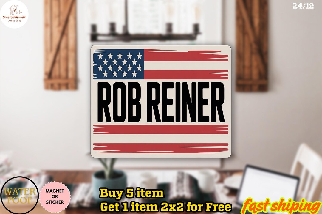 Sticker Rob Reiner, sticker anti Trump, sticker activiste politique ...